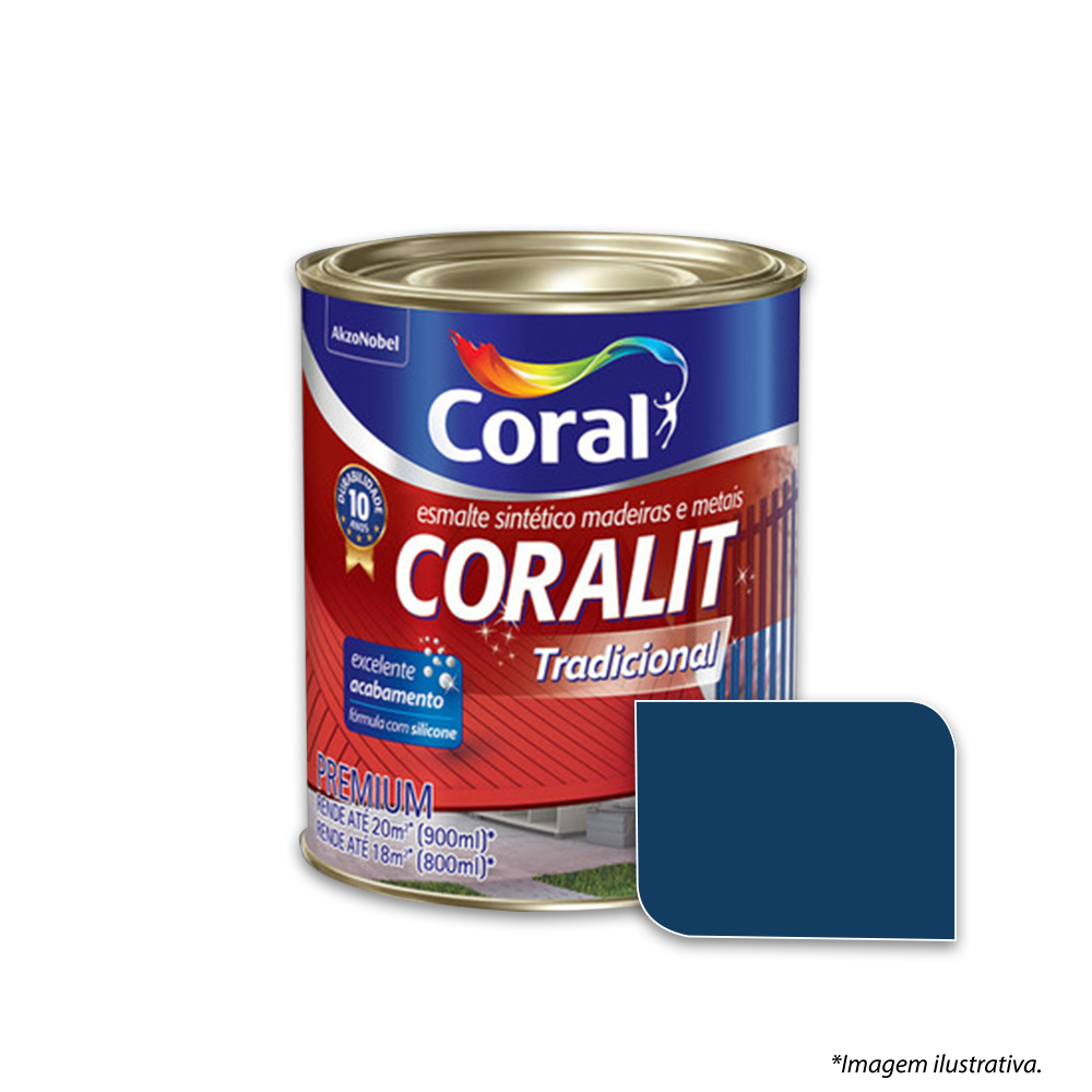 ESM.CORALIT BRILH. GL AZUL DEL REY - Esmalte Coralit Coral brilhante ...