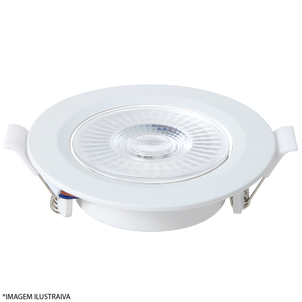 Spot Led De Embutir Redondo 6W Bivolt 6.500K -Blumenau - Spot Led De ...
