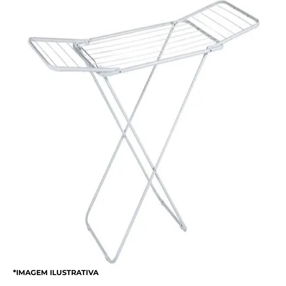 Varal Chão C/Abas Aço 140x50x90-Maxeb - Varal Chão C/Abas Aço 140x50x90 ...