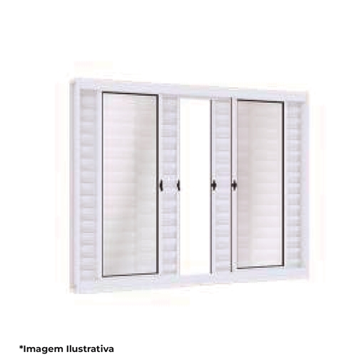 Veneziana 6F S/Grade Branco 100x120-Riobras - Veneziana 6F S/Grade ...