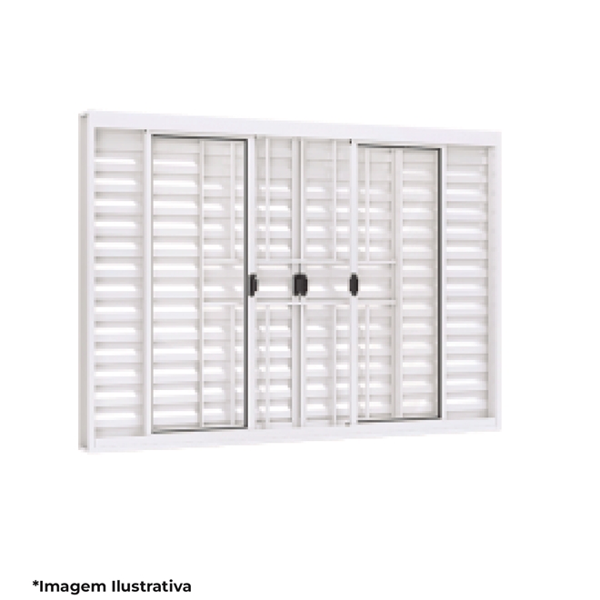 Veneziana 6F S/Grade Branco 100x150-Riobras - Veneziana 6F S/Grade ...