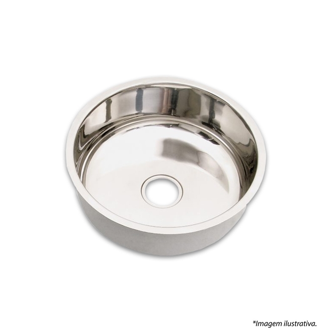 Cuba de Inox redonda - 32x14 - Cuba de Inox redonda - 32x14 - Fabrinox