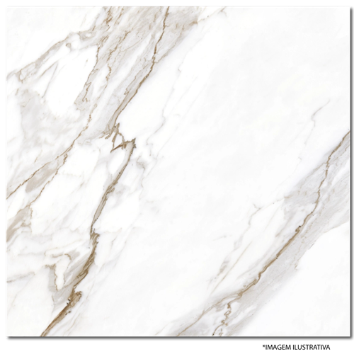 Porcelanato Polido 82x82 Calacata PR Lux Plus Embramaco- Caixa Com 2,02 ...