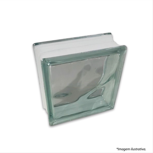 Bloco de Vidro Incolor - 19cmx19cm - Madex - Bloco de Vidro Incolor ...