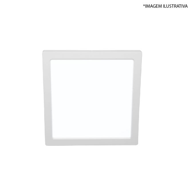 Painel Led LYS 24W Quadrado De Sobrepor 6500K-Taschibra - Painel Led LYS 24W Quadrado De ...